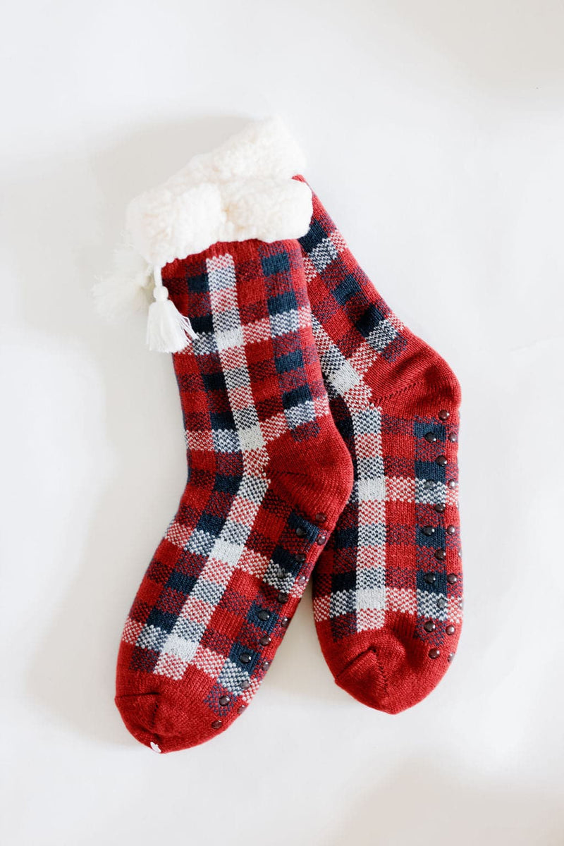 Adult Knit Slipper Socks With Sherpa Lining – GyalBashy